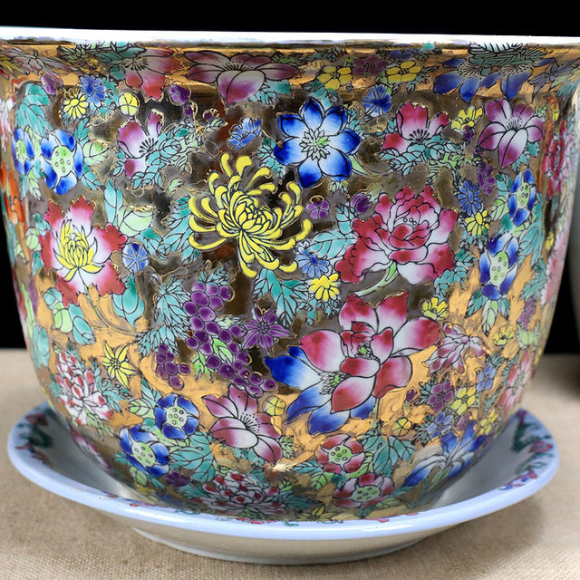 Hand-painted Jingdezhen ceramic flower pots, classical new Chinese ...