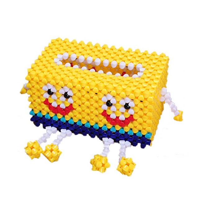 Handmade beaded tissue box diy woven home furnishings jewelry ...