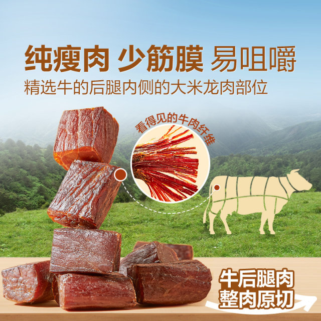 Liangpin Shop thumb hand tear air-dried beef jerky Inner Mongolia ...