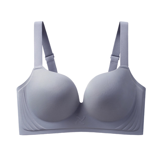 One-piece big breast slimming 95E underwear full cup thin seamless bra ...
