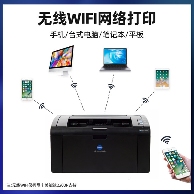 Konica Minolta 2200P/2280MF black and white laser printer copy scanning ...