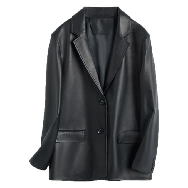European Haining genuine leather jacket for women 2025 autumn new ...