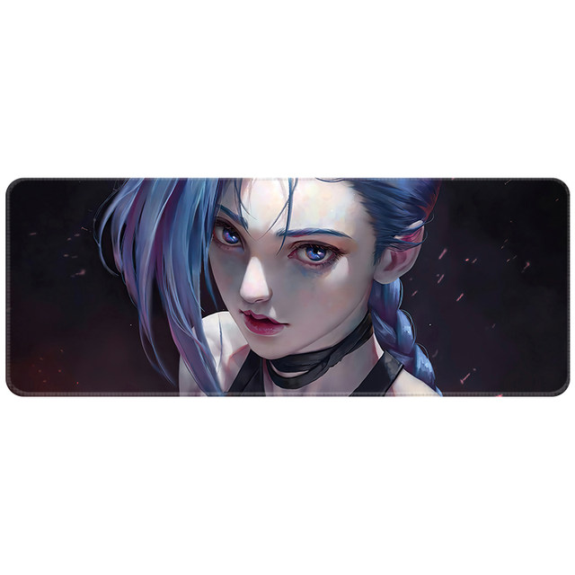 League of Legends Jinx oversized mouse pad runaway loli Jinx competitive game LOL keyboard small ...