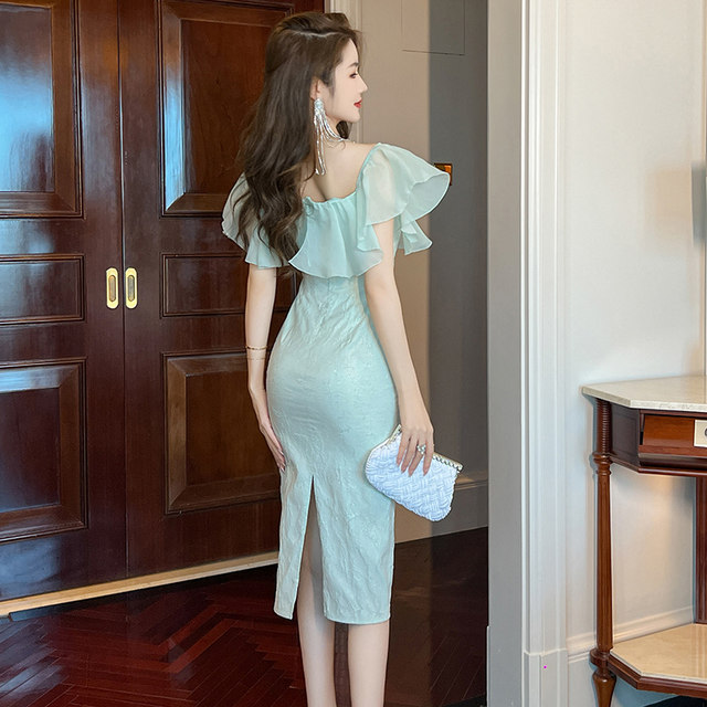 Sweet little fresh tube top skirt Female sexy light luxury sister -in ...