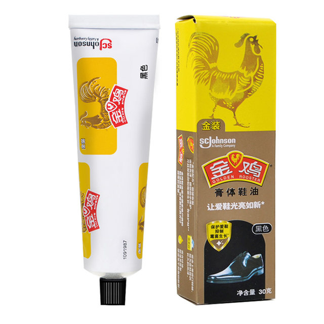Genuine Golden Rooster shoe oil paste black brown colorless universal ...