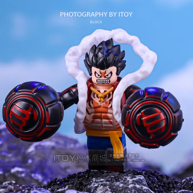 Original building blocks One Piece figures four-stand Luffy Zoro white ...