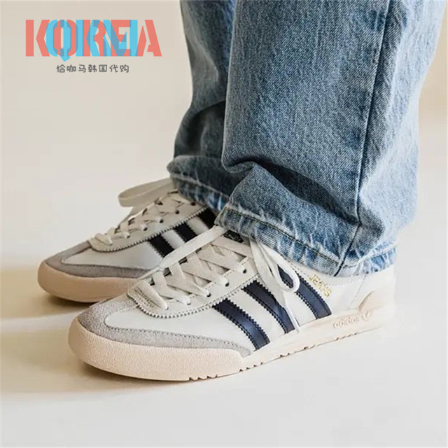 Adidas adidas three -leaf grass Jeans male and female retro leisure ...