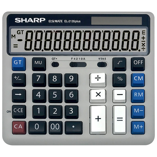 Sharp calculator/SHARP EL-2135PLUS computer button large large screen ...
