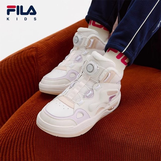 FILA KIDS children's shoes children's cotton shoes 2024 winter new style for men and women plus ...