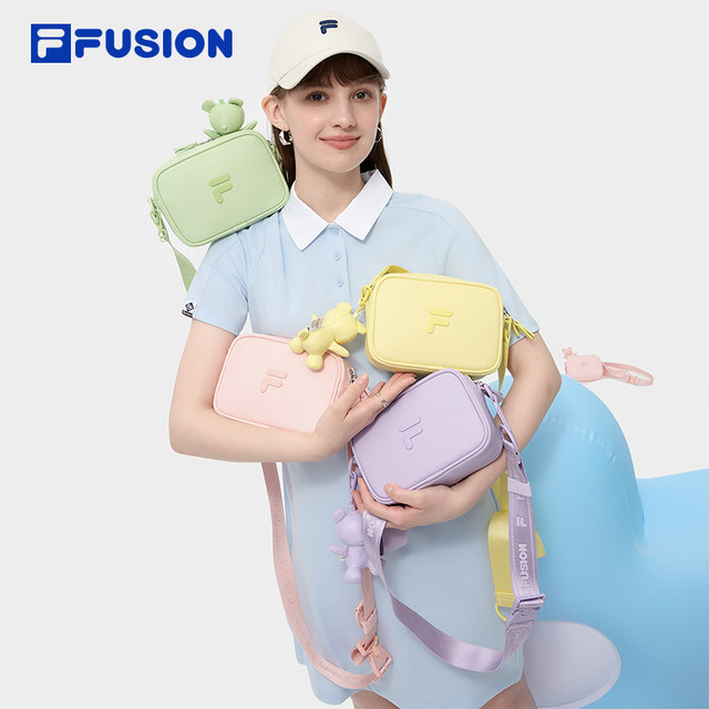 FILA FUSION official website camera bag women's bag black crossbody bag ...