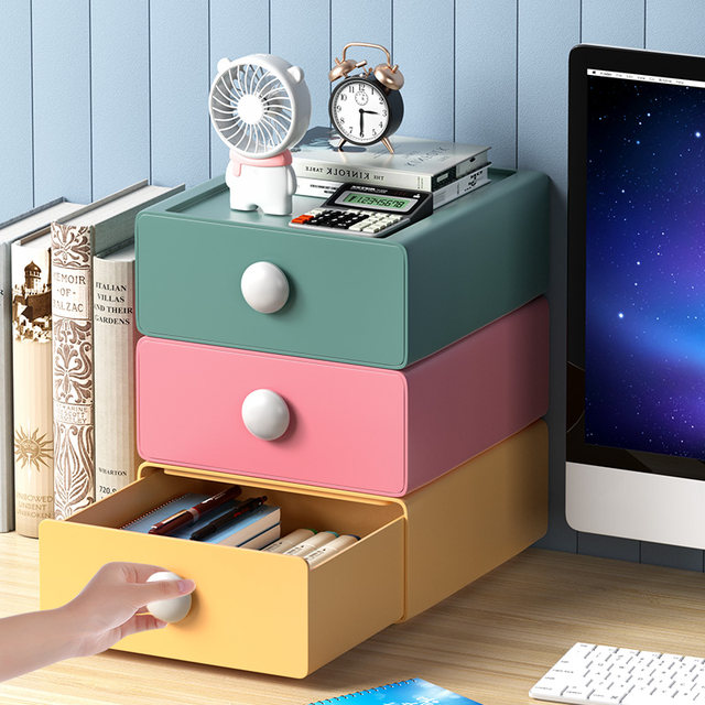 Drawer-type desktop storage box office storage small box multi ...