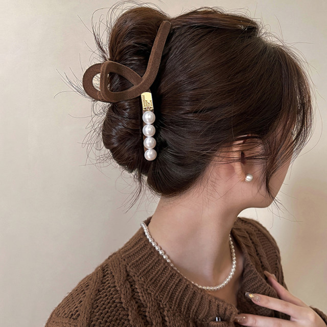 Grappling clip large autumn and winter women's 2025 new hair clip back ...