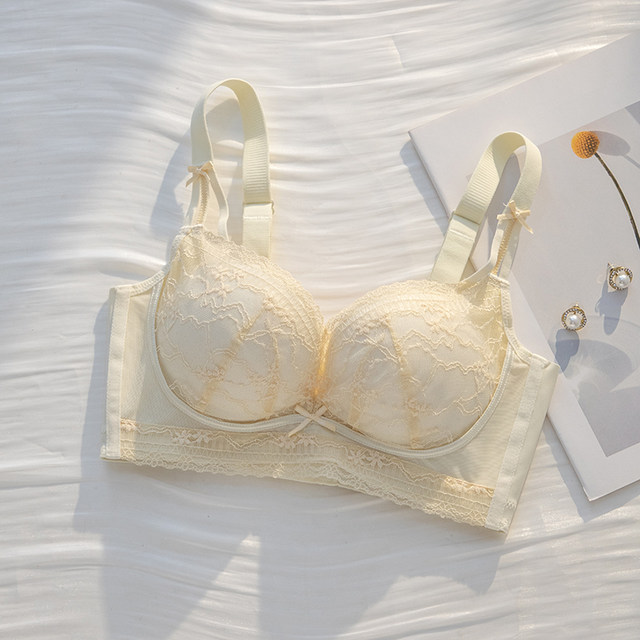 2024 New Product Boneless Light Breast Cotton Sliding Cup Lace Small ...