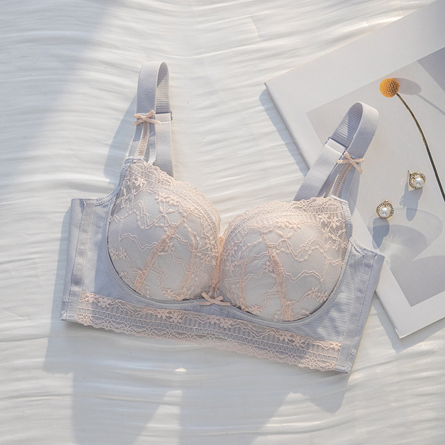 2024 New Product Boneless Light Breast Cotton Sliding Cup Lace Small ...