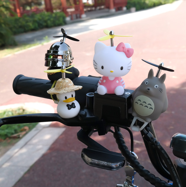 Highway bicycle cute cartoon with bamboo dragonfly propeller propeller ...