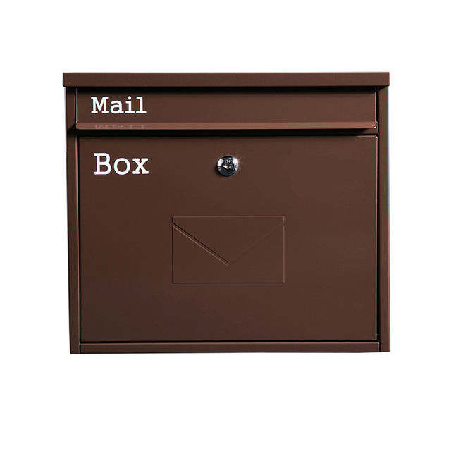Postbox villa European-style outdoor wall-mounted mailbox with lock ...