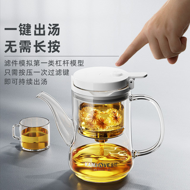 Golden Stove TP-902 Permanent Cup All-Glass Inner Press Tea Wicker ...