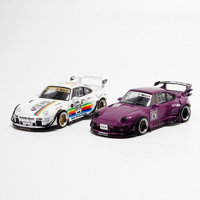 SW 1:64 Porsche RWB 993 Rotana race track special edition Apple livery