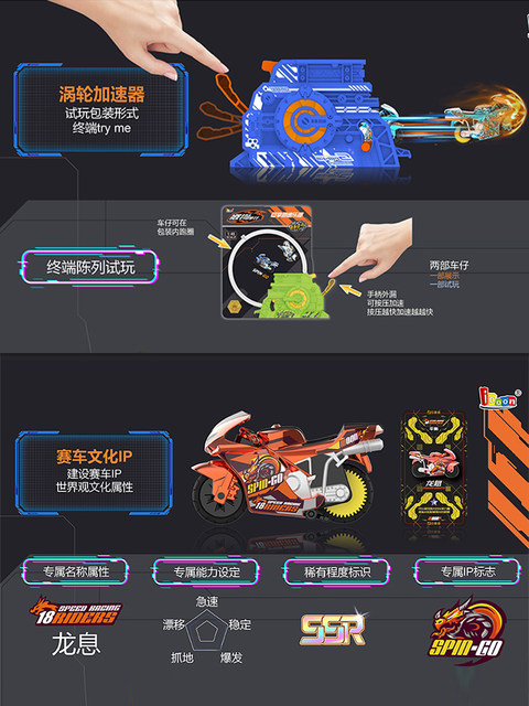 Aido Genuine Dog Motorcycle Mini Inertia Car Model Track Children's ...