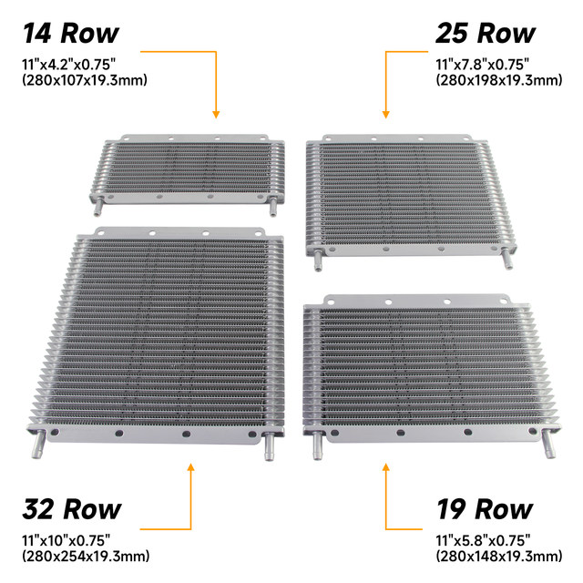 Car modified gearbox oil cold wave box radiator water cooling cooling ...