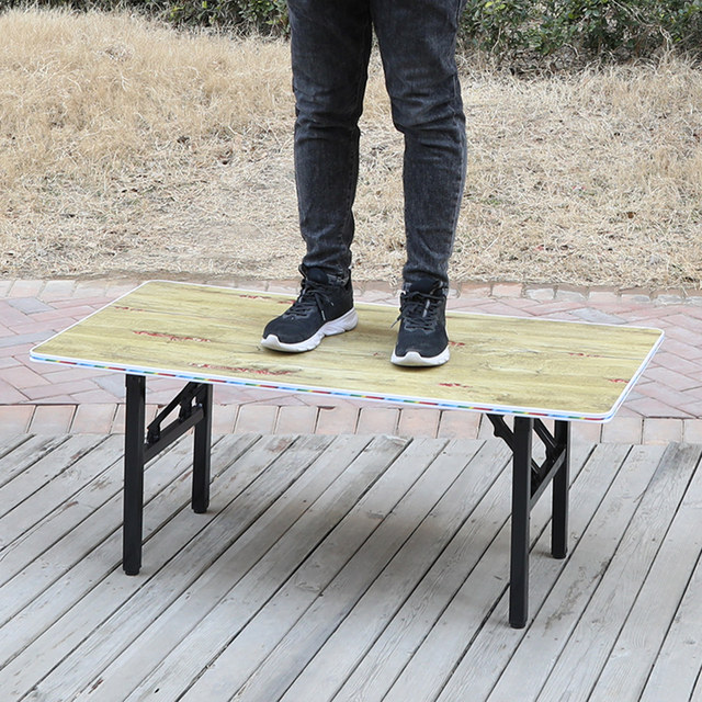 Dining table for rental house folding table short simple rectangular ...