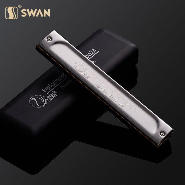 Swan 24-hole single-note harmonica in C key professional performance ...