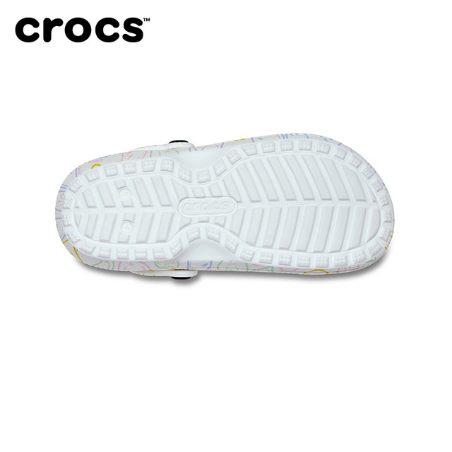 Crocs Classic Smiling Face Warm Cotton Crocs Baotou Women's Shoes Men's ...