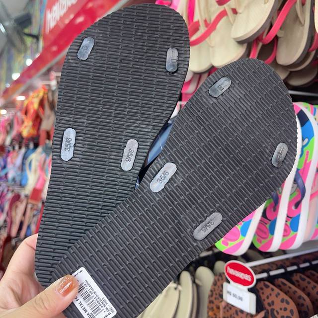 Brazilian counter new one-slip flops Havaianas Aqua Metallic women's ...