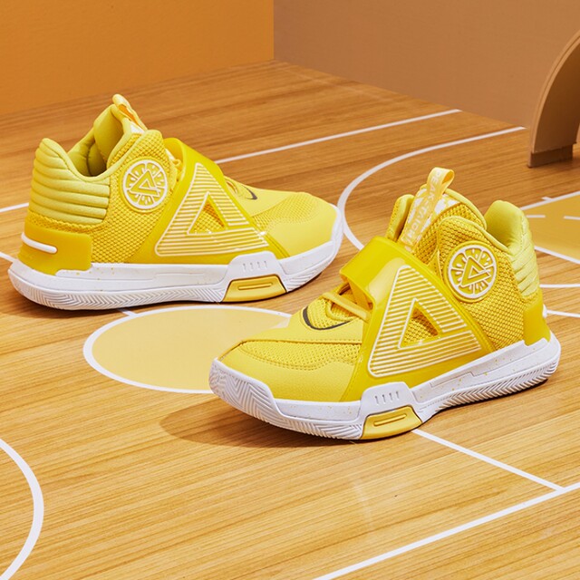 Peak Children's Style - Big Triangle Basketball Shoes 2024 Spring and ...