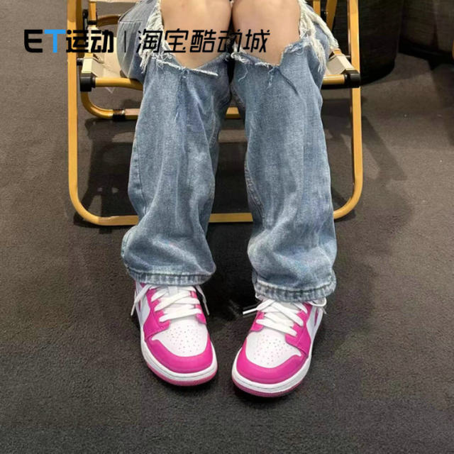NIKE Nike AIRJORDAN1GS Big Children's High Top Anti-Slip Anti-wear ...