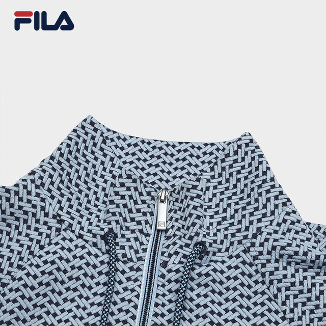 FILA official women's knitted long-sleeved jacket 2025 spring new ...