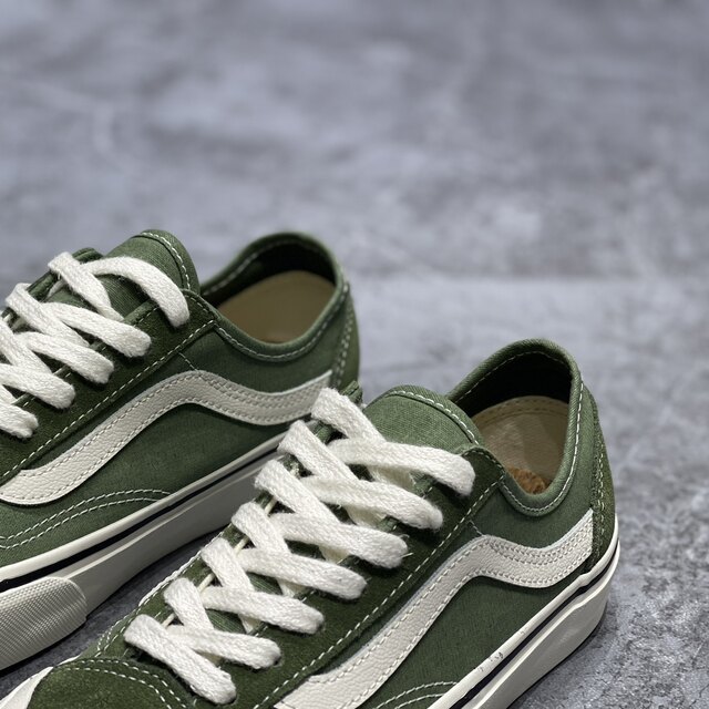Vans Van STYLE36 retro head matcha green leisure sports men's canvas ...
