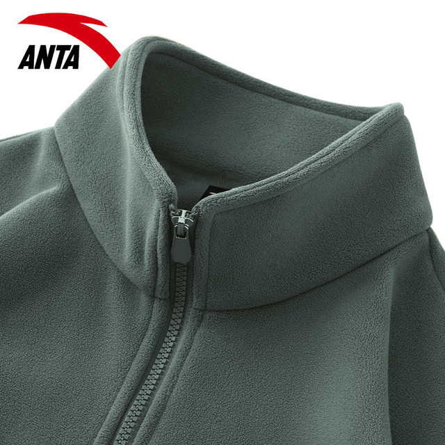 Anta jacket for men 2025 new autumn double-sided fleece warm outdoor ...