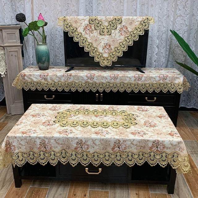 New TV machine covering dust cover European -style TV cabinet table ...