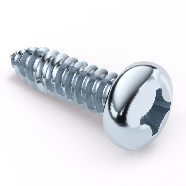 Cross pan head self-tapping screws galvanized round head extended wood ...