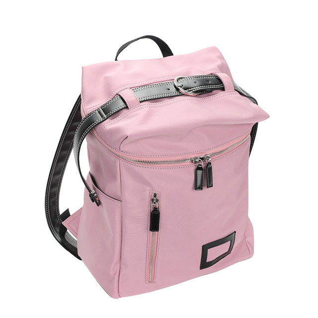 Simple / Original Cano lightweight contrast belt backpack nylon powder ...
