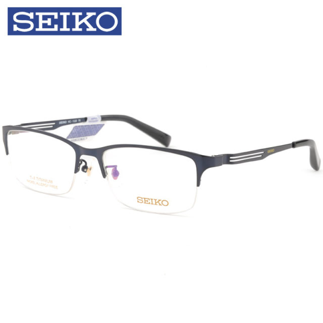 Seiko Seiko glasses frame men's titanium ultra-light half-rim myopia ...