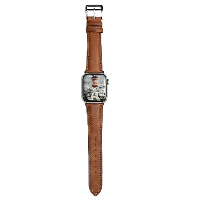 Wandering Pattern Second-hand iWatch Watch Strap First-layer Cowhide ...
