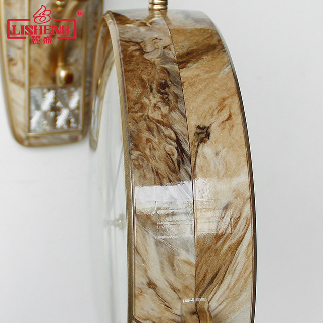 Lisheng European double-sided wall clock living room atmosphere silent ...