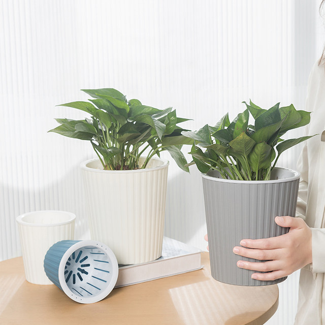 Lazy flower pots, automatic water-absorbing flower pots, new PP resin ...