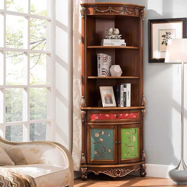 American style retro corner cabinet corner cabinet right angle cabinet ...