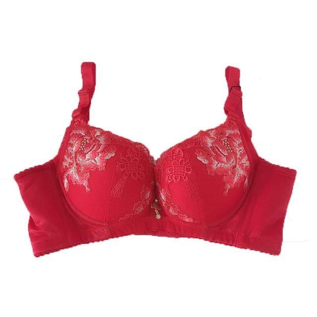 Xianyan bra, small chest embroidery AB cup, thin and thick cotton inner ...