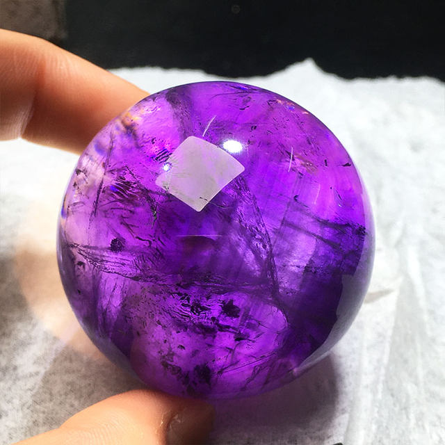 Natural Uruguay amethyst ball amethyst rainbow ball Purple ball balls ...