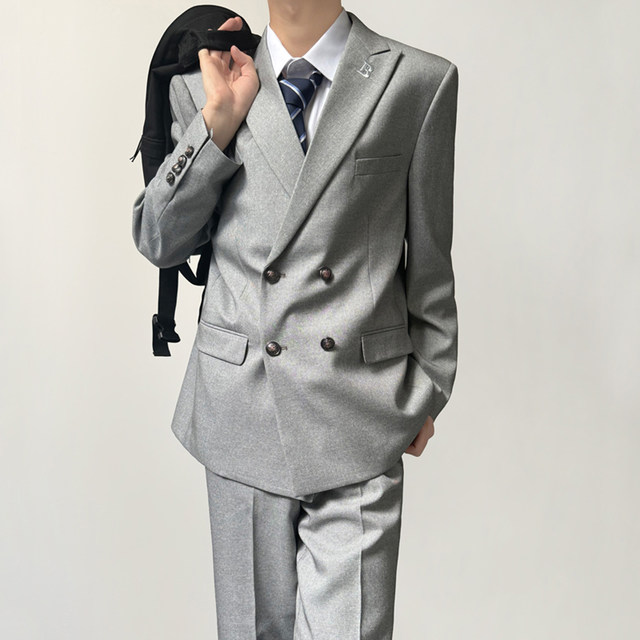 Kimura DK Japanese school inspirational beige suit uniform men spring ...