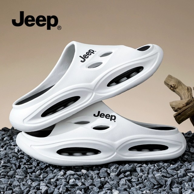 JEEP soft sole slippers men's 2024 new summer thick sole anti-slip anti ...