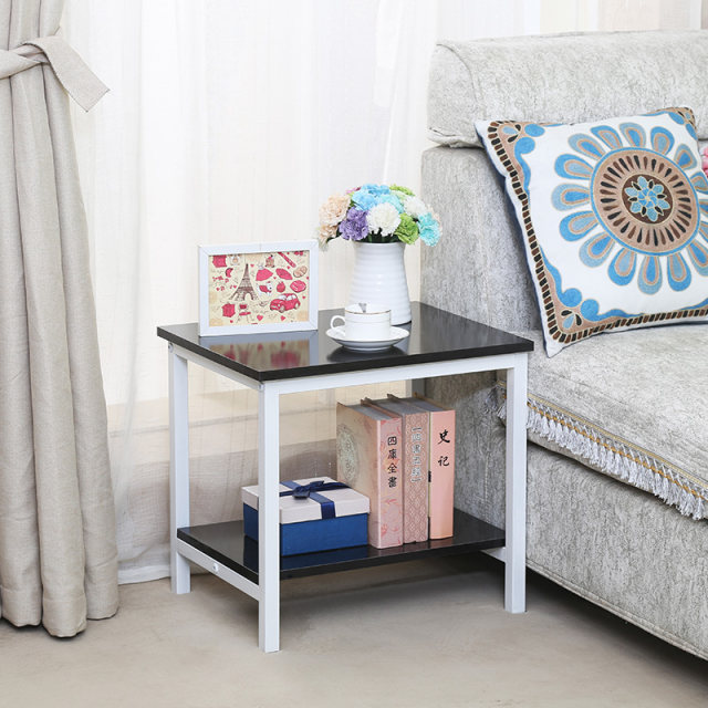 Simple modern sofa side table corner table small coffee table square ...