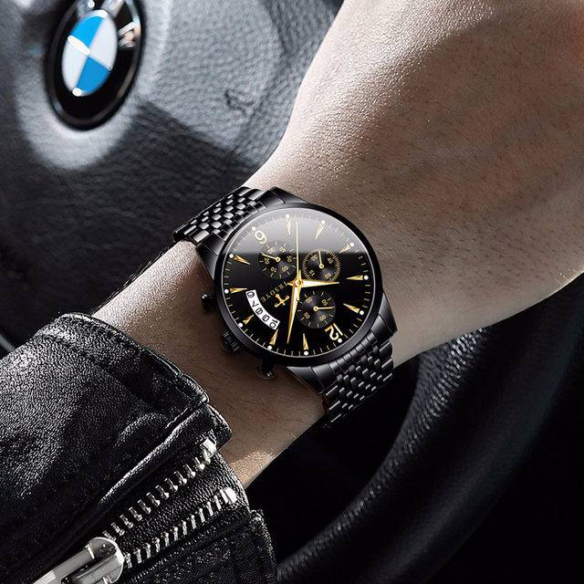 Brand authentic Swiss watch men's mechanical watch men's student fully ...