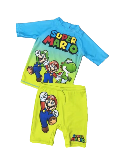 Amber Mario mid-large children's split swimsuit fashion boys swimming ...