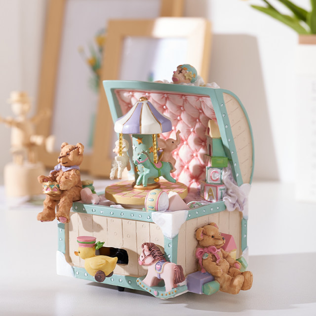 Love is only for you Music Box Carousel Music Box Girls Little Girls ...