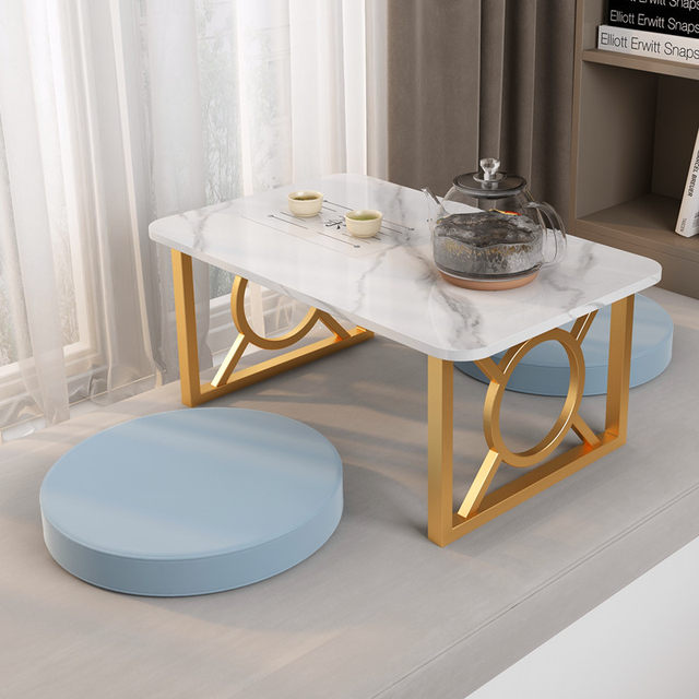 Bay window coffee table tatami small coffee table rock plate kettle ...